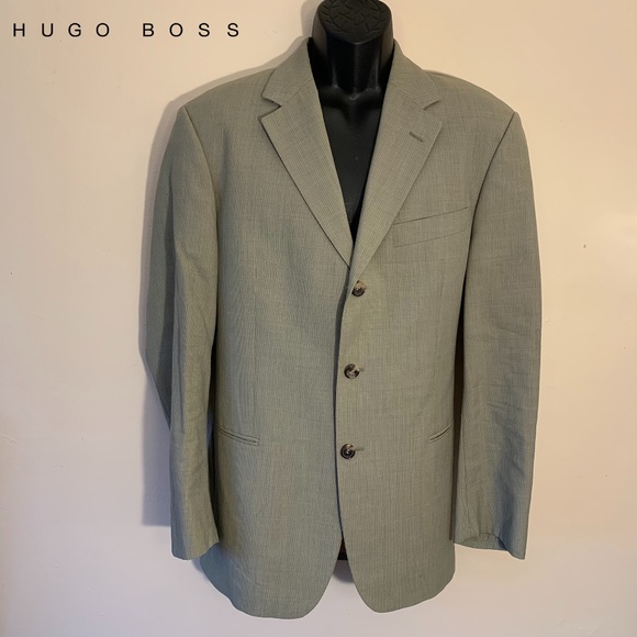 Hugo Boss | Suits & Blazers | Hugo Boss Microstripe Wool Blazer 4s 00 ...